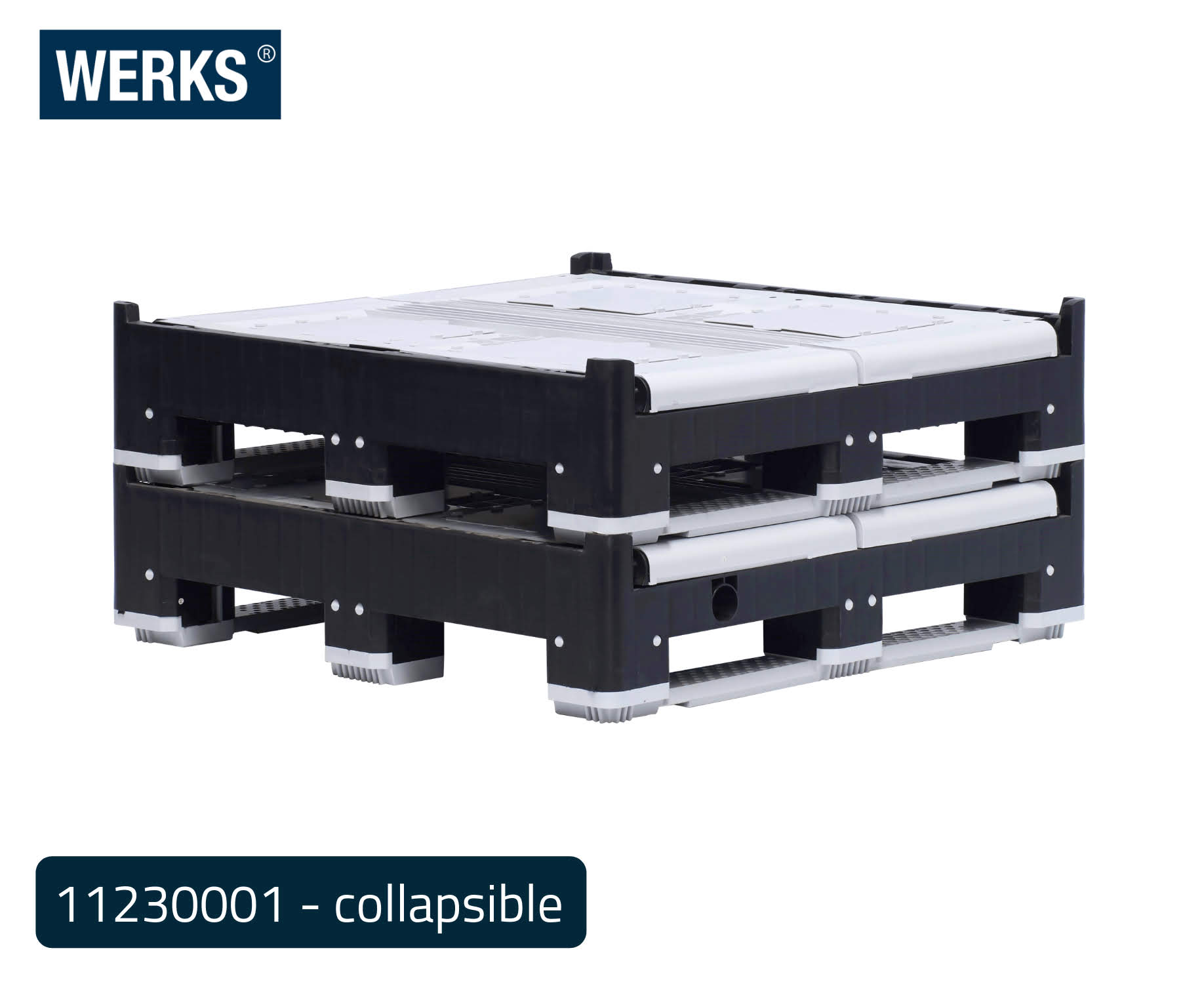 Buy A WERKS® Collapsible Plastic Pallet Bins - Materials Handling ...