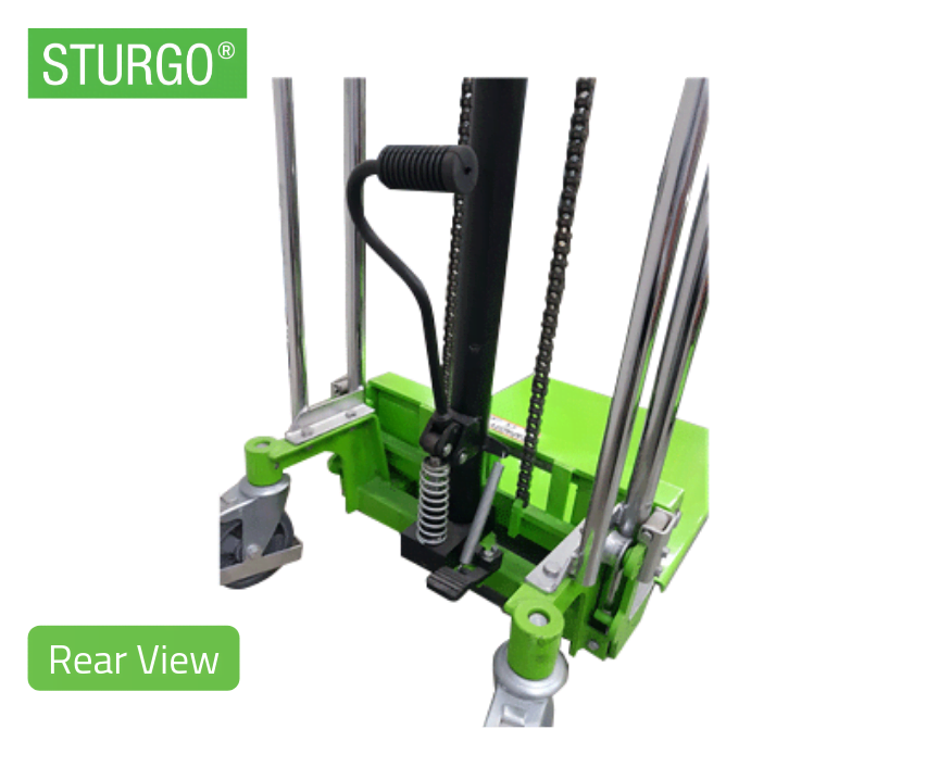 Buy A STURGO® Manual Stacker with Adjustable Forks - Materials Handling Equipment - Backsafe ...