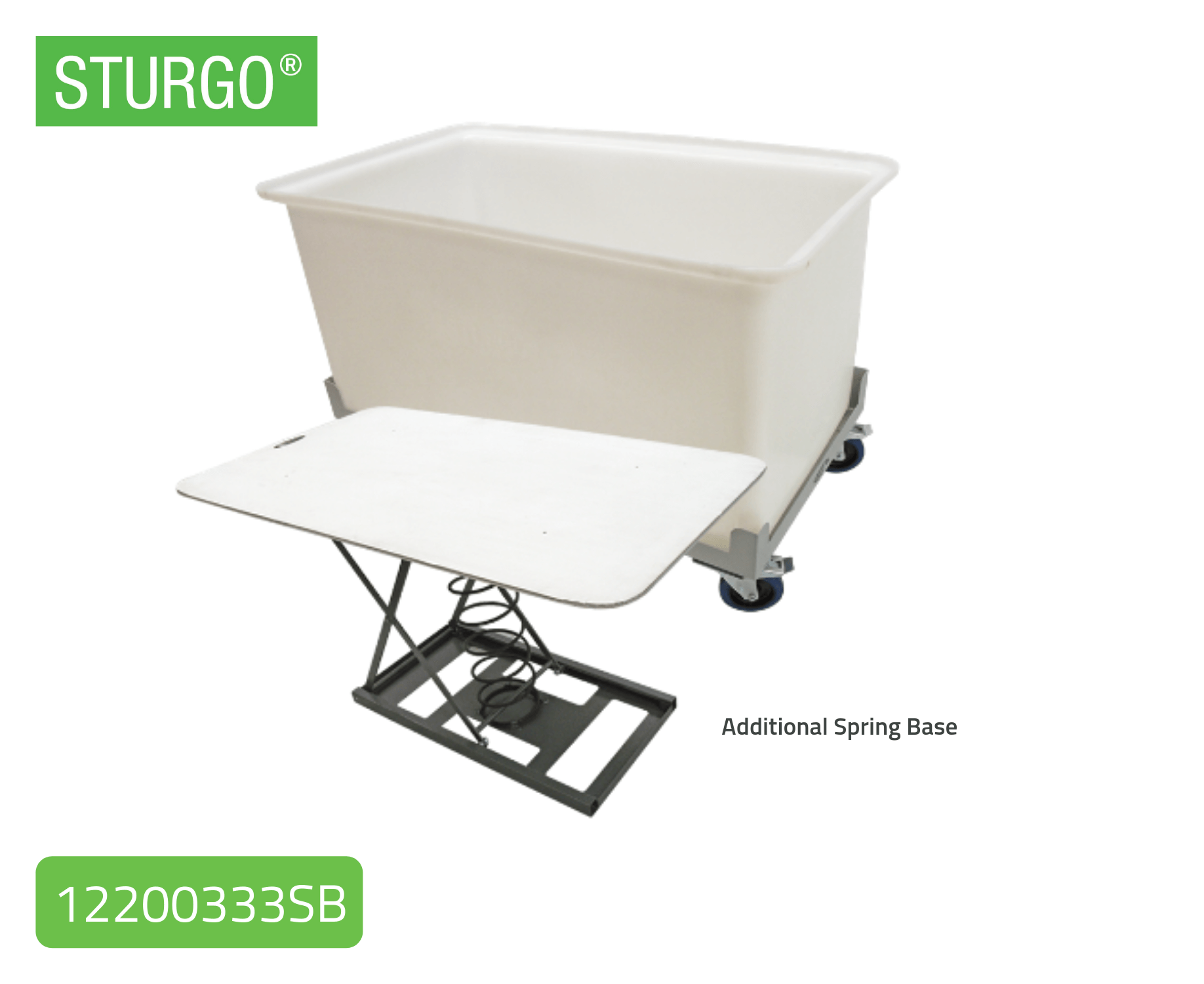 Buy A STURGO® Big Bin Dolly with Tub - Materials Handling Equipment ...