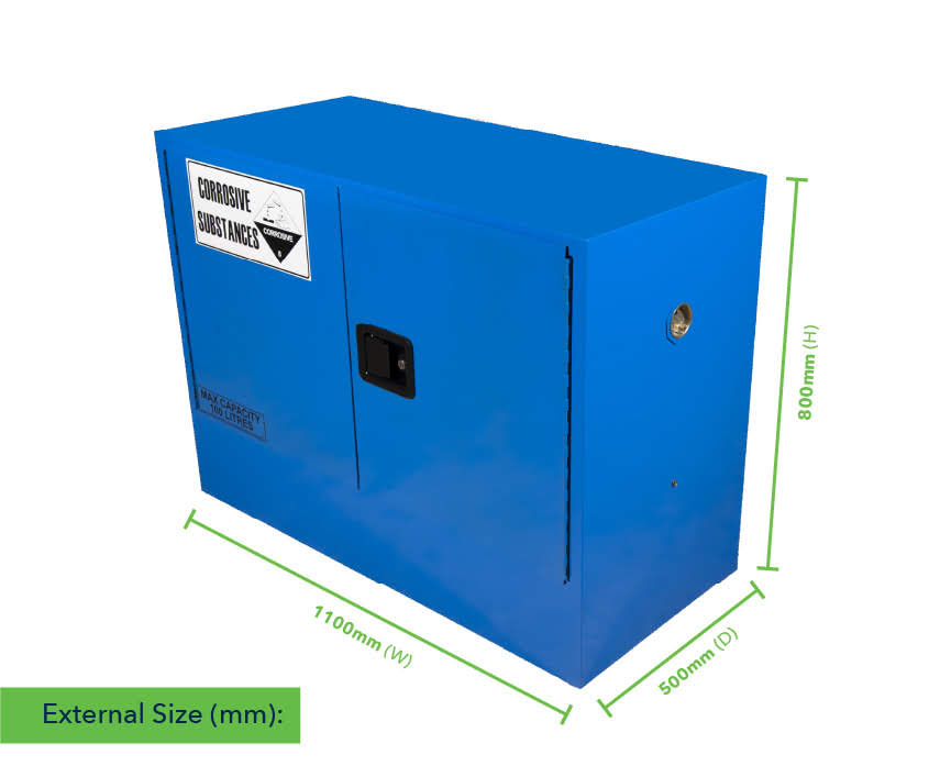 Buy A Safety Cabinet for Corrosive Goods - 100L - Storage Solutions ...
