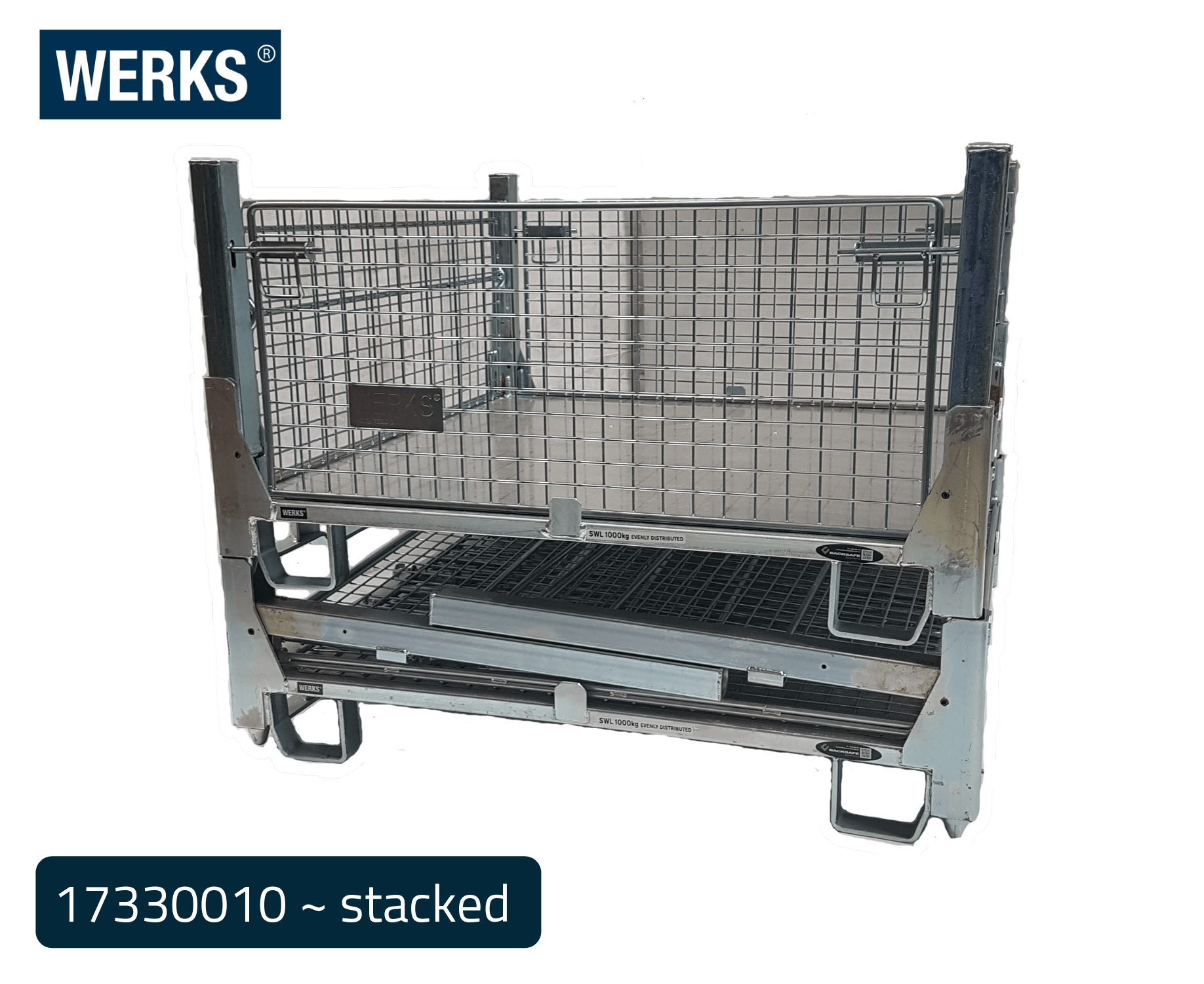 Buy A WERKS® Zinc Pallet Cages - Insert Feet Design - Materials ...